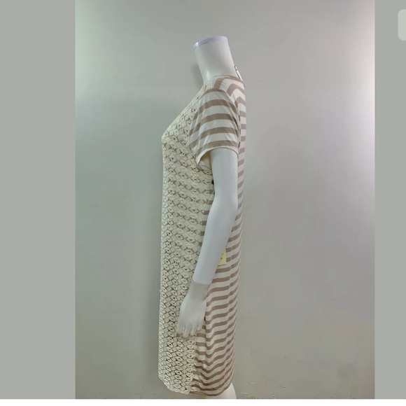 Nurture by Lamaze | Dresses | Nurture Front Crochet Striped Midi Dress ...